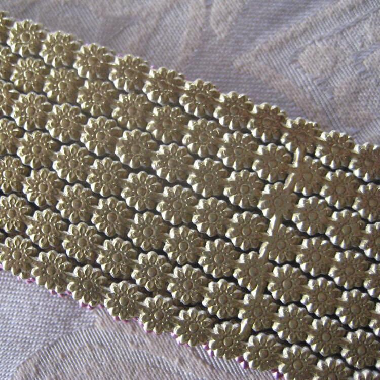 14 Strips Gold Dresden Floral Trim Germany Small Flowers - Etsy
