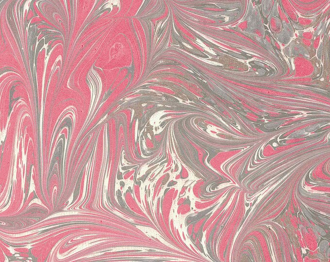 Italy Hand Marbled Paper Red Swirl Hand Marbled Paper ~ Rossi Italian ...