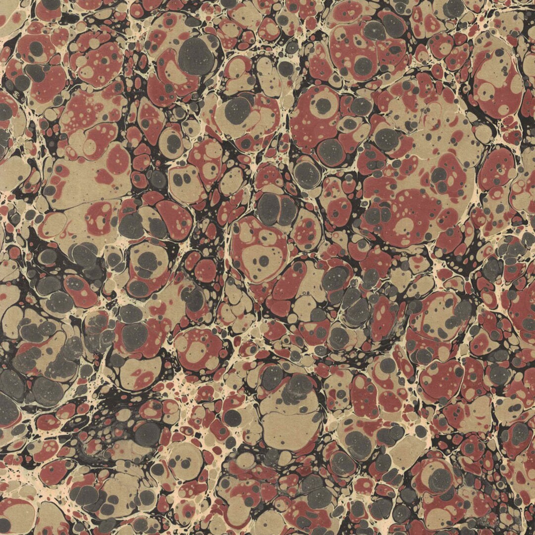 From Italy Hand Marbled Paper Stone Pattern in Browns ~ Berretti ...