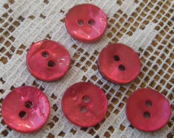 Dark Pink Buttons - Etsy