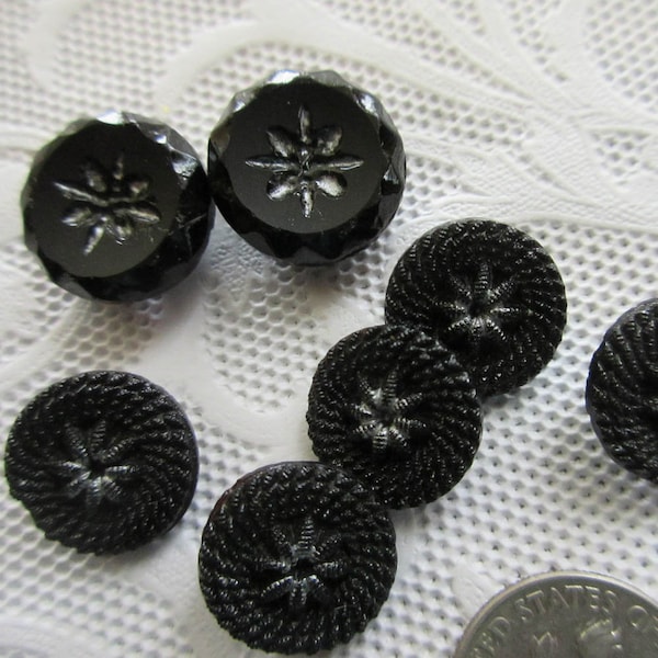 French Jet Buttons - Etsy