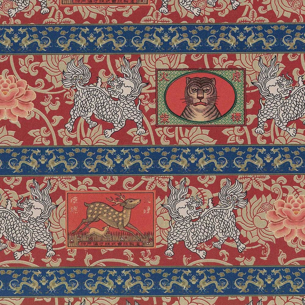 Paper, Party & Kids 2 Sheets Elaborate Florentine Chinoiserie Tigers ...