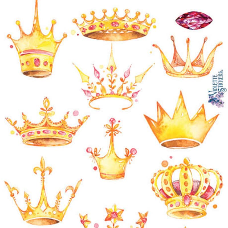 Crown Sticker - Etsy