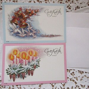 10 Sweden Swedish Christmas Cards With Envelopes 2 Designs Happy New ...