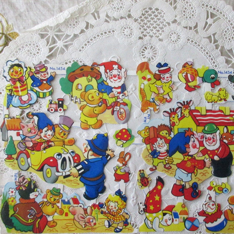 England Vintage Noddy Friends Toyland Lithographed Die Cut - Etsy
