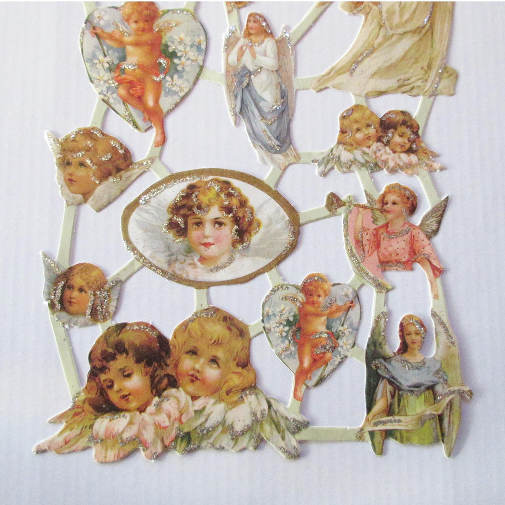 From Holland Vintage Dutch Paper Die Cut Glittered Netherlands Scraps ...