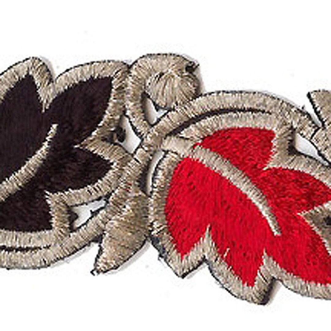 1 Yard Extra Fancy 2 Embroidered Cutwork Leaf Trim Black - Etsy