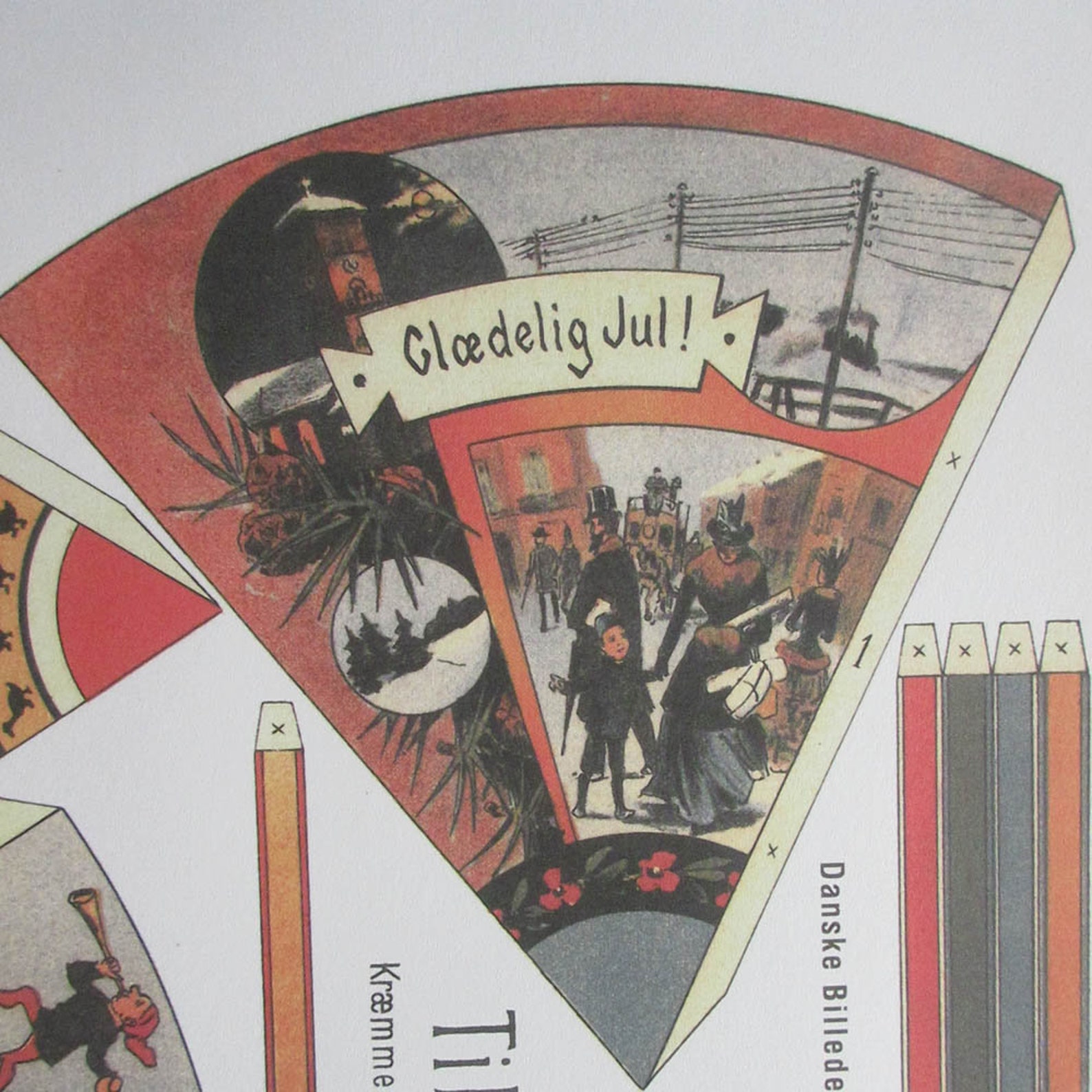 Vintage Denmark Gnomes People Christmas Cones Paper Craft - Etsy