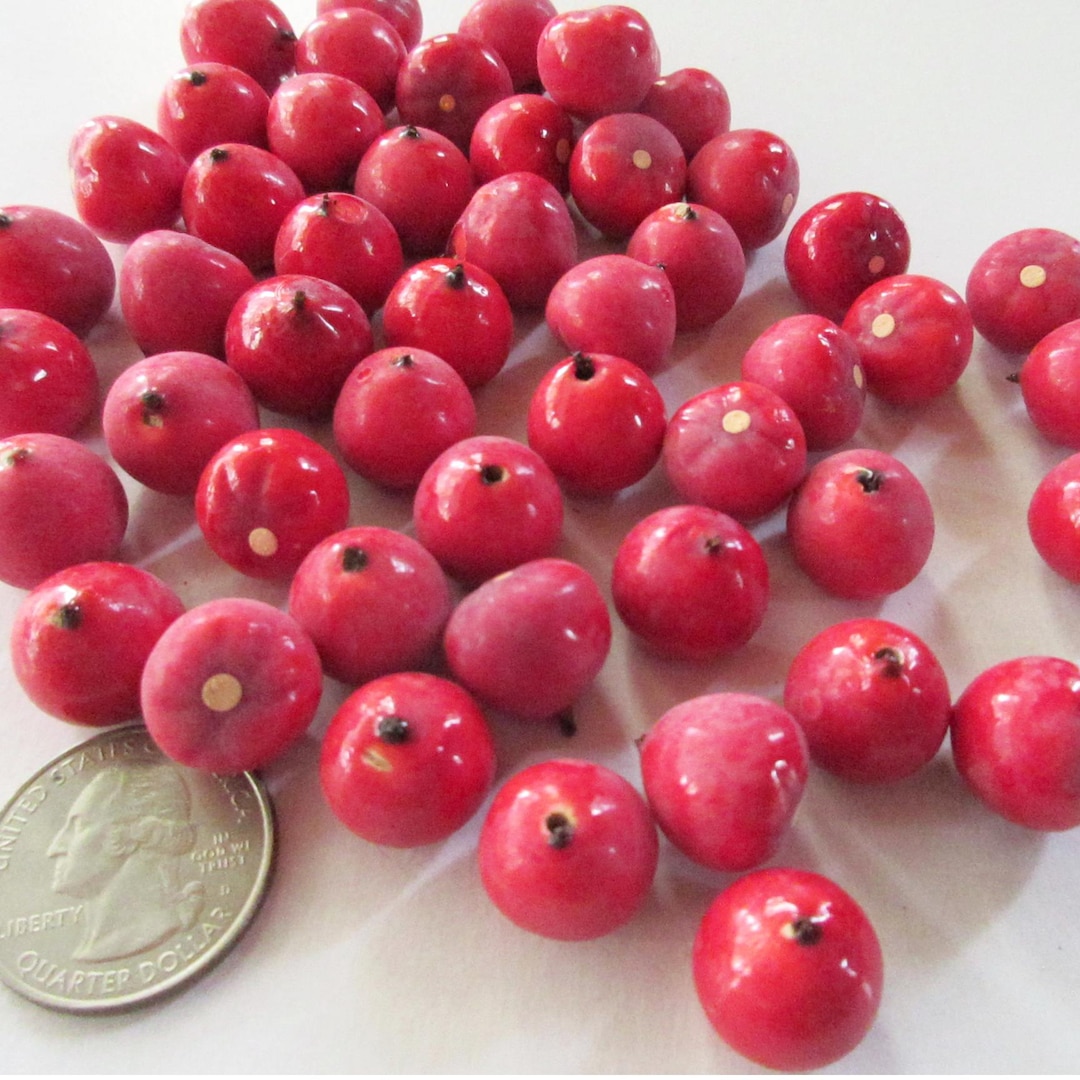 50 Vintage East Germany Cranberries Millinery Berry Berries No Stems ...