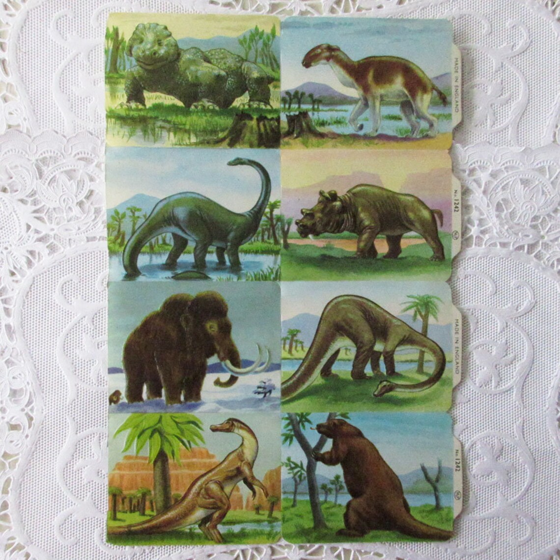 England Vintage Dinosaur Scrap Dinosaurs Paper Scraps MLP Out - Etsy