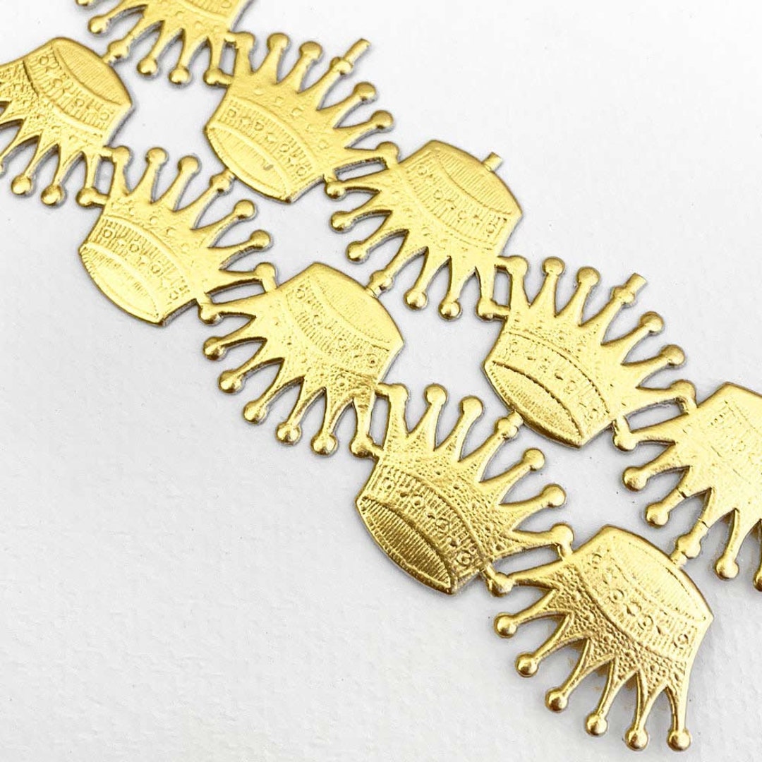 20 Gold Dresden Paper Foil Crowns Germany Scrapbooking DFW6721G X2 - Etsy