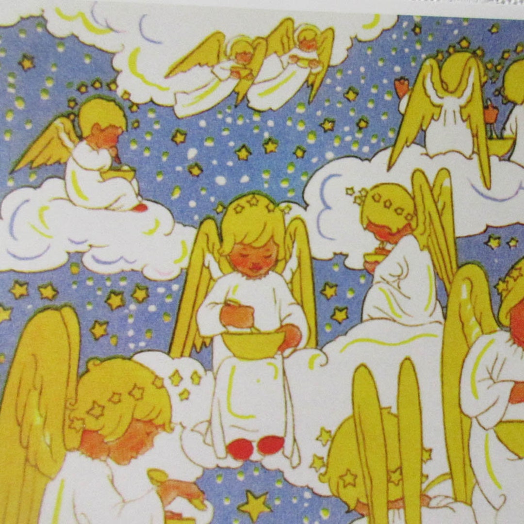 5 Holland Dutch Rie Cramer Christmas Angels Postcards Vintage Style ...