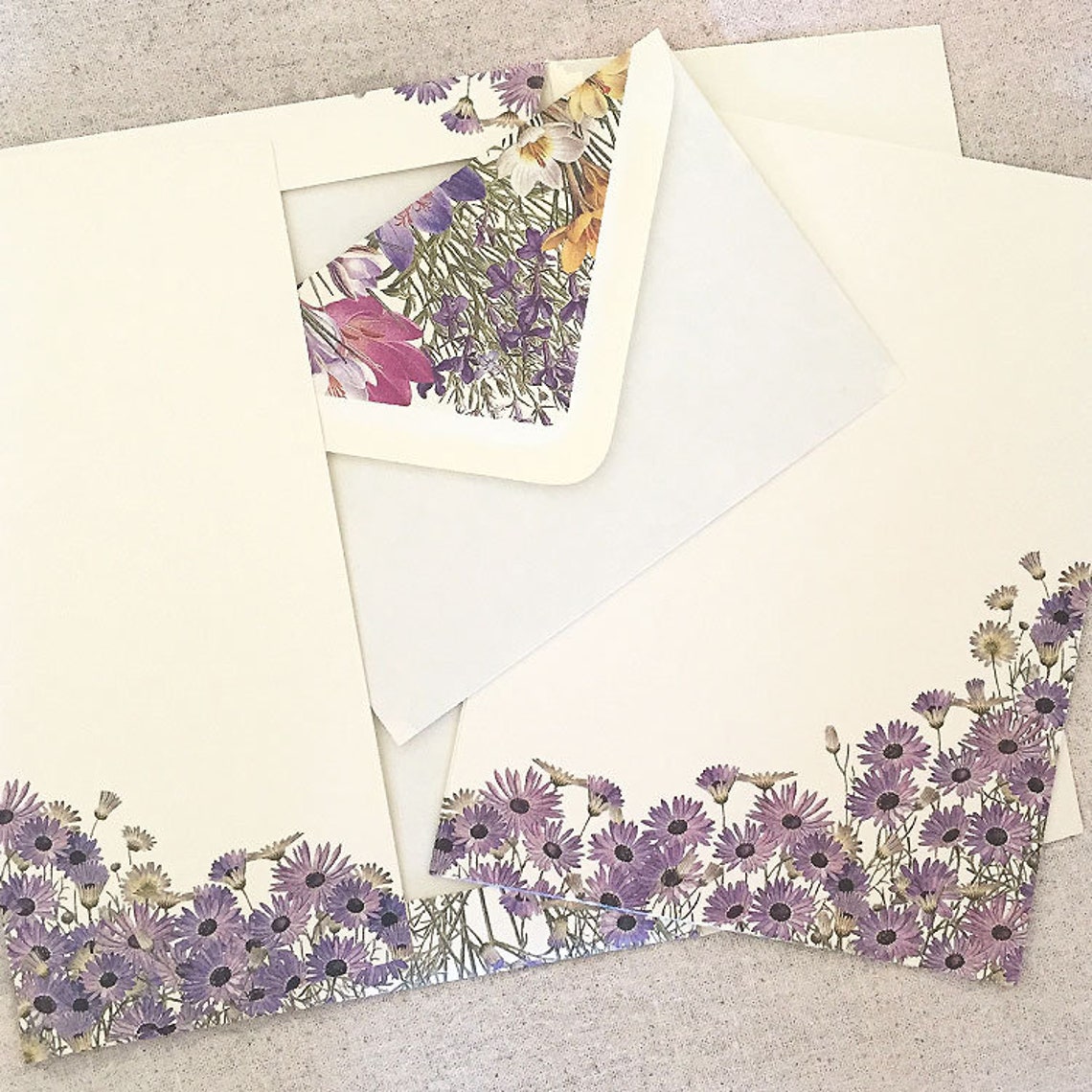 Italian Stationery Letter Writing Set in Portfolio 10 Sheets - Etsy