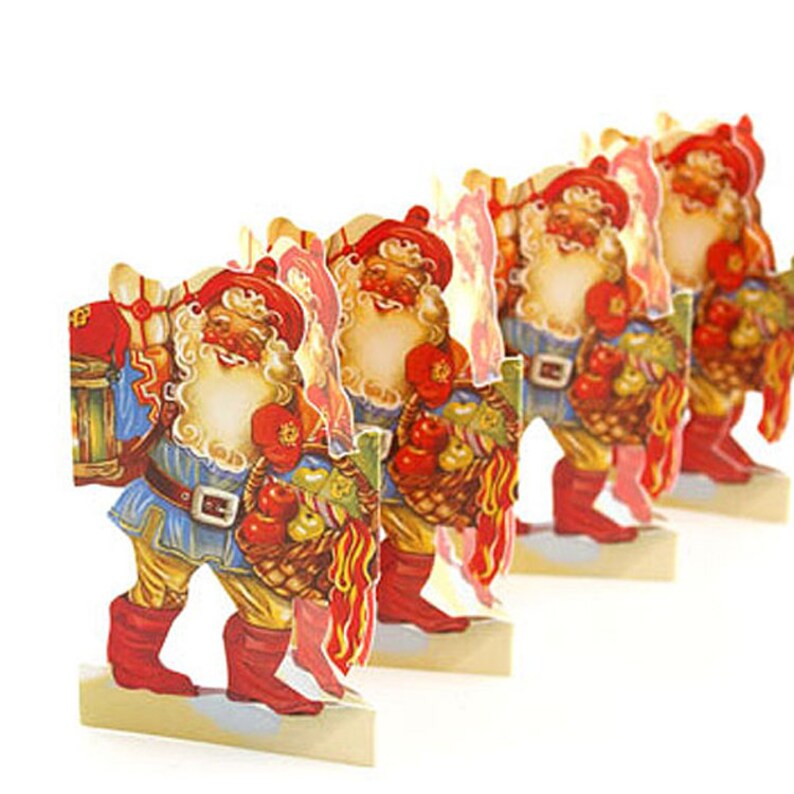 Fold Out Sweden Christmas Petite Santa Tomte Tomtar With Fruit - Etsy