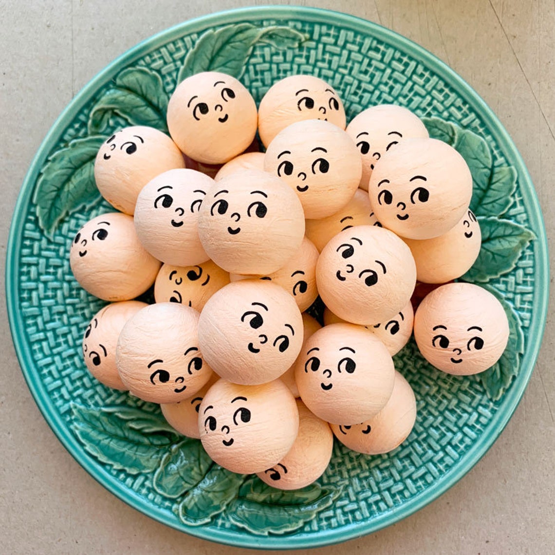 6 Large Head Spun Cotton Elf Heads In Natural 1-1/4 | Etsy