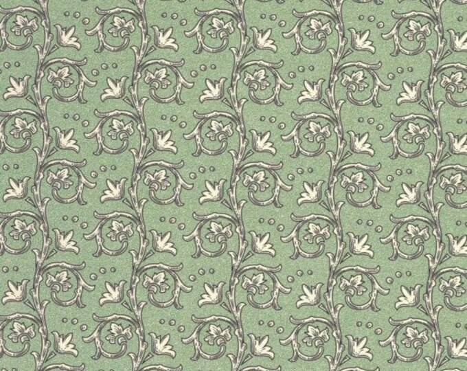 2 Sheets Italy Paper Green Vine Print Italian Paper ~ Rossi IPR259GR X2 ...