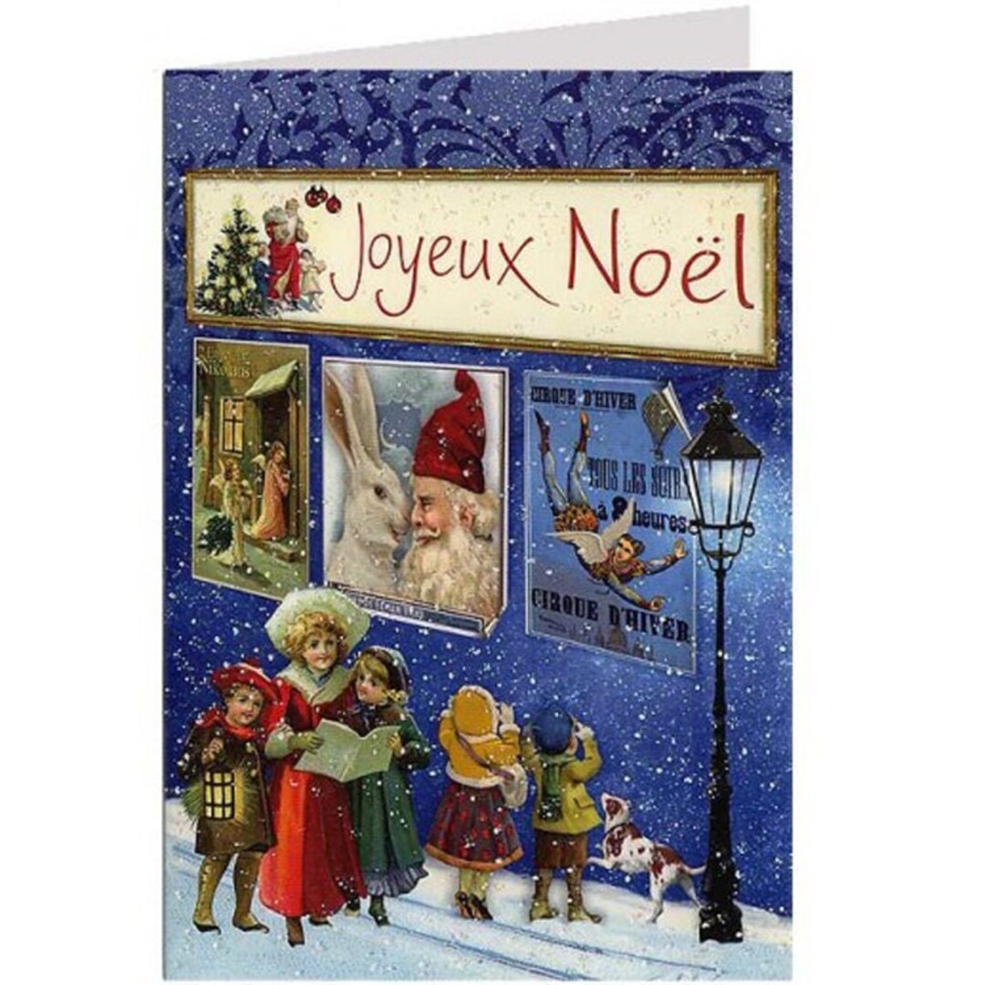 3 Germany Christmas Matching Cards Joyeux Noel French Cards - Etsy