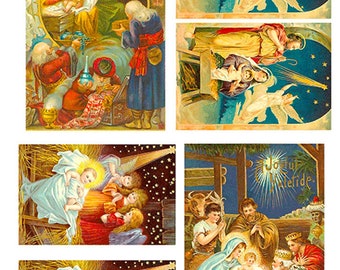 Rice Paper Nativity Scene - Etsy