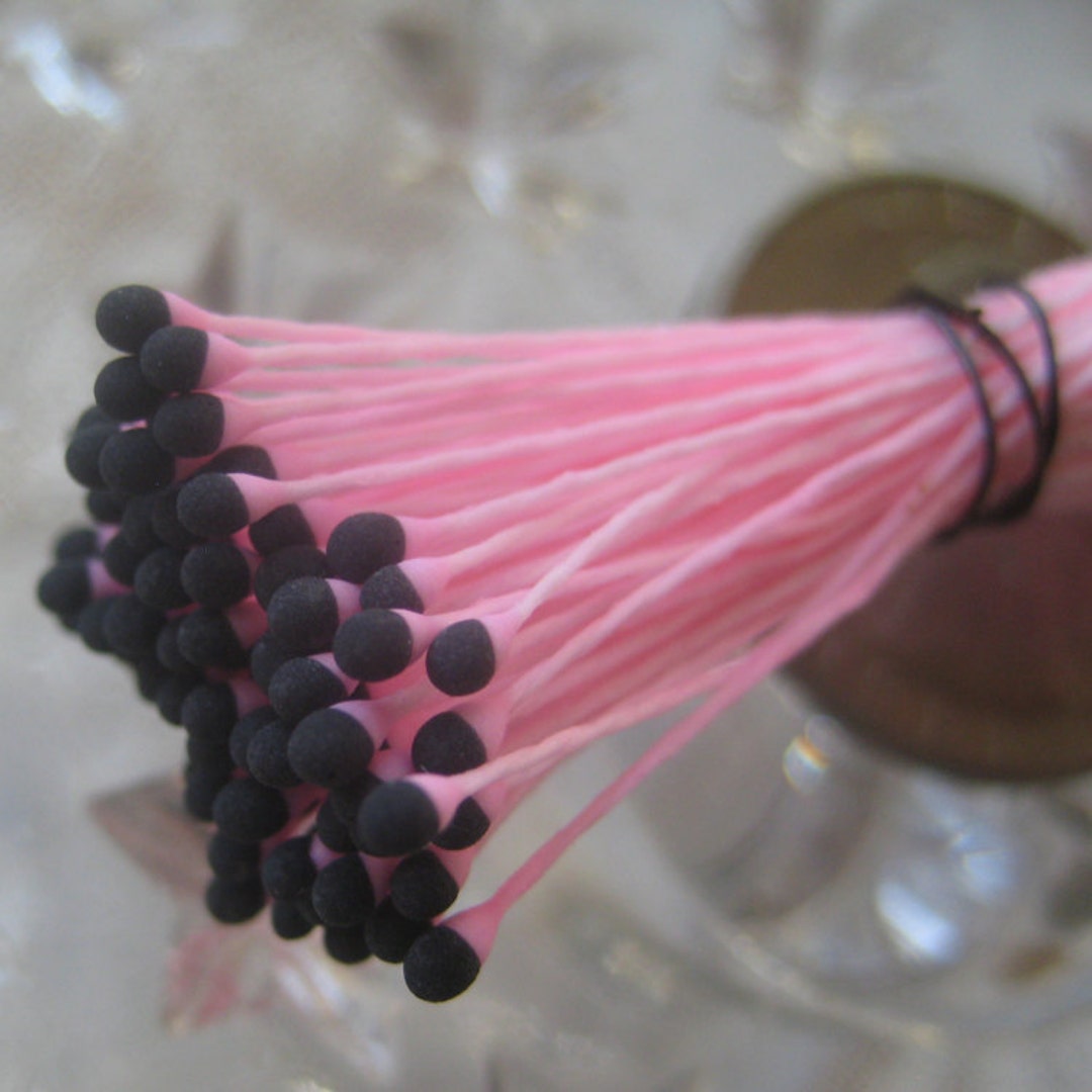 2 German Bundles Germany Millinery Flower Stamen Peps 200 Stems Pink ...