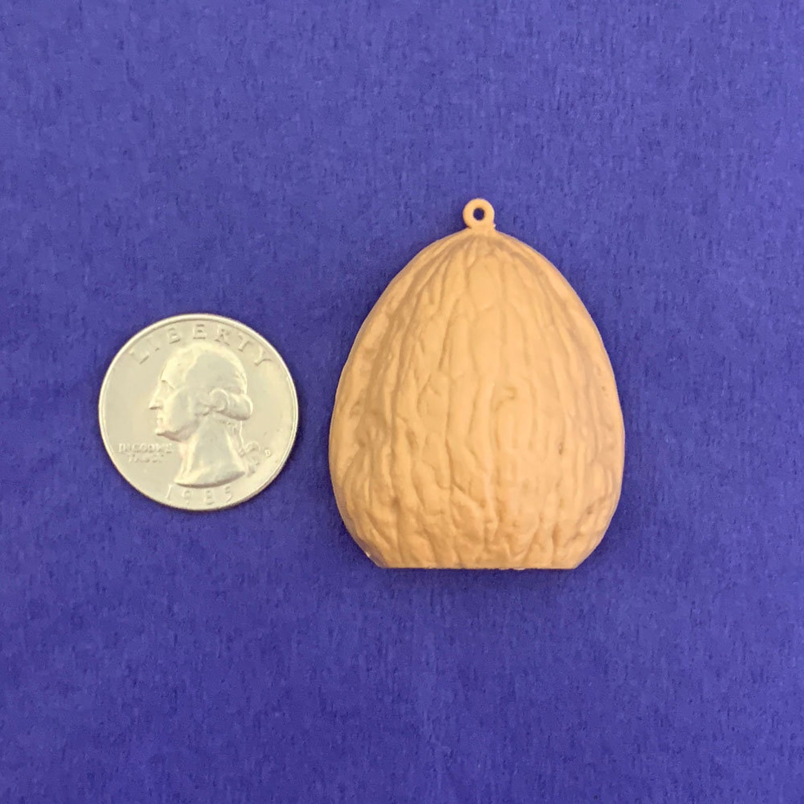 2 Plastic Walnut Shell Christmas Ornaments Germany Deer and | Etsy