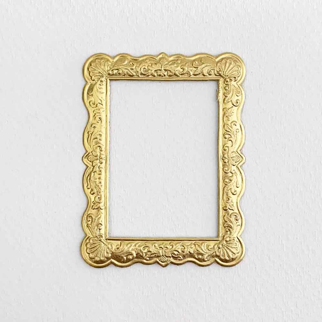 From Germany 2 Deeply Embossed Gold Dresden Die Cut Paper Foil Frames ...