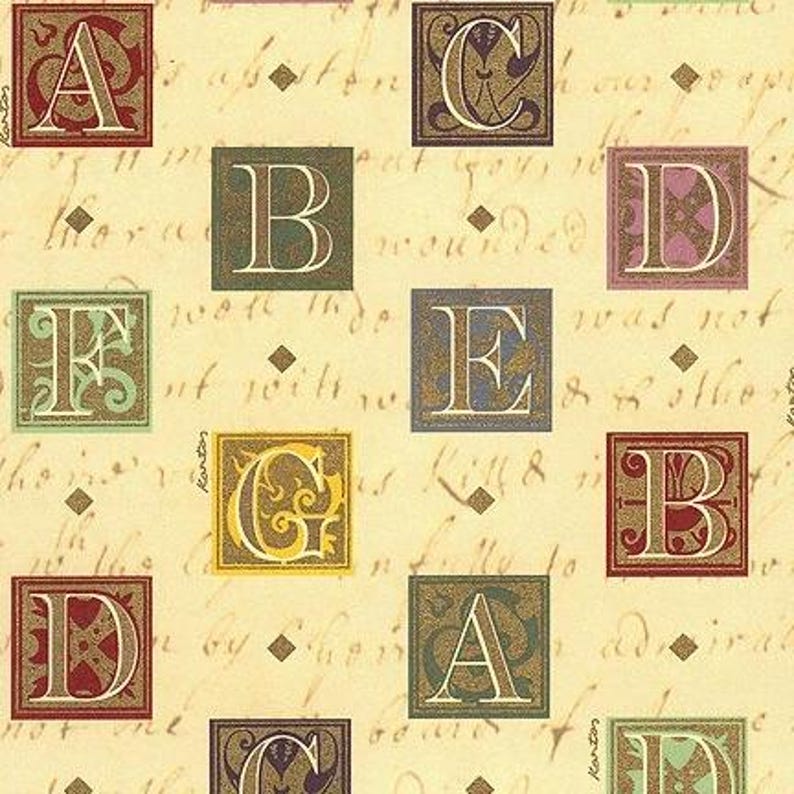 From Italy 2 Sheets Stylized Alphabet Italian Paper ~ Kartos IPK183 X2 ...