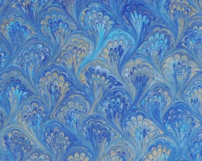 Italy Hand Marbled Paper Stone Marble Pattern in Mint and Ivory ...