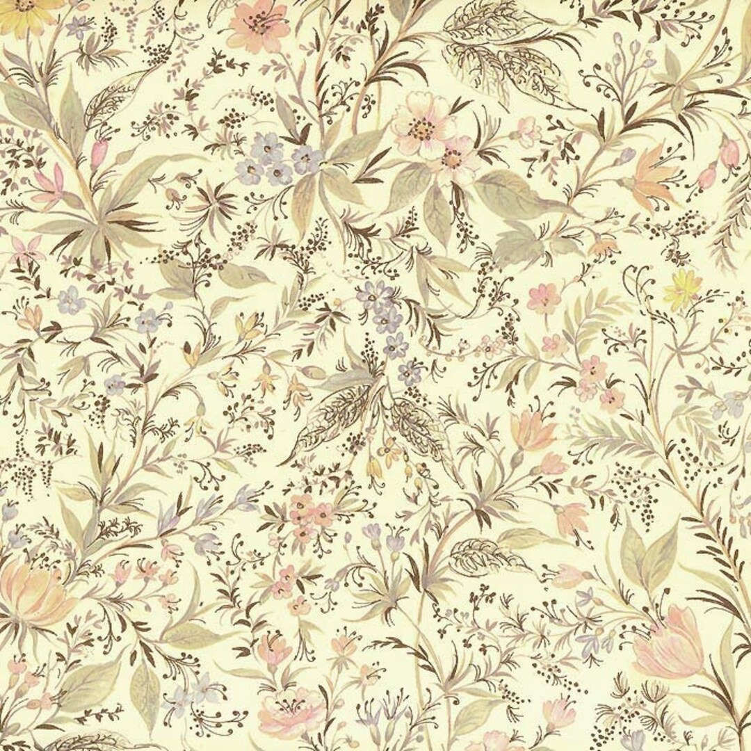 2 Sheets Venetian Floral Florentine Print Italian Paper ~ Kartos Italy ...