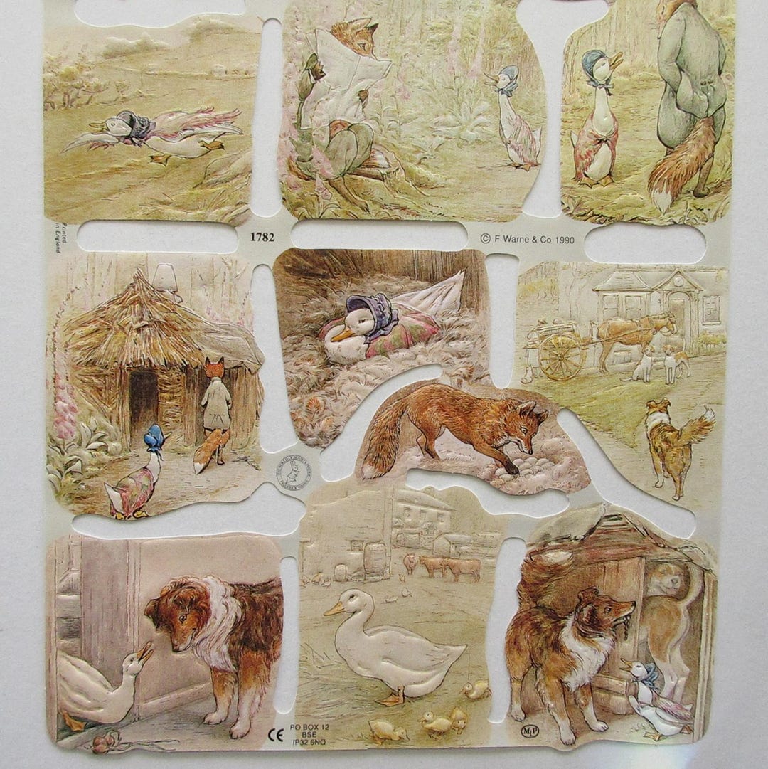 Vintage England Paper Scraps Vintage Beatrix Potter Lithographed Die ...