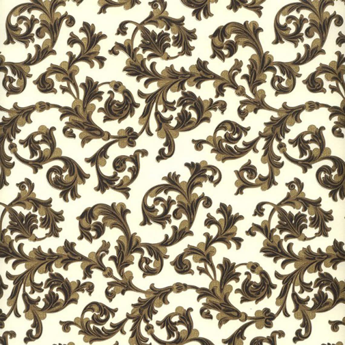 2 Sheets Traditional Italian Florentine Print Paper Black on - Etsy