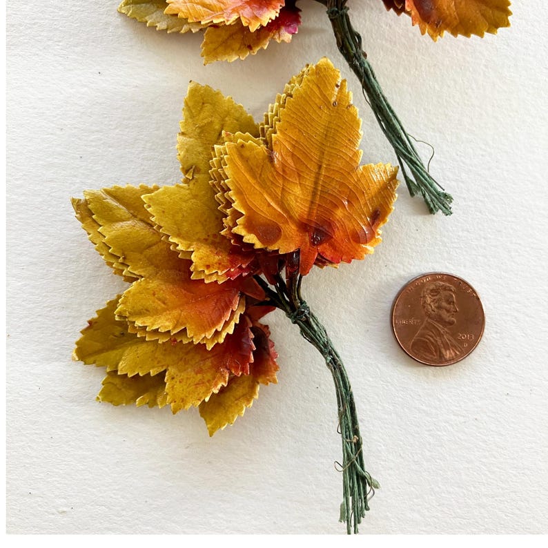 24 Vintage Occupied Japan Millinery Lacquered Autumn Maple Leaves ...