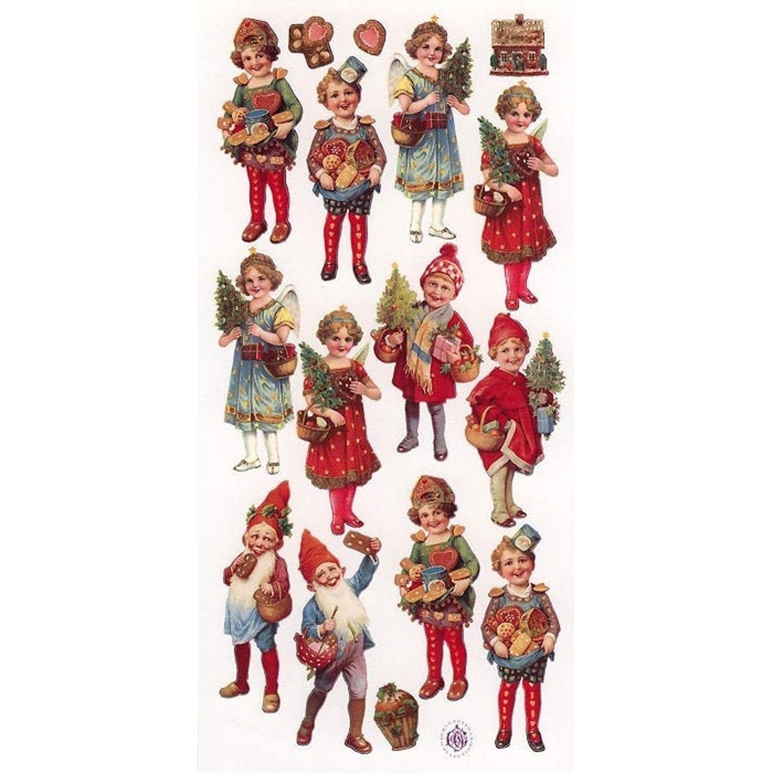 3 Sheets Self Adhesive Elves Gnomes Christmas Stickers - Etsy