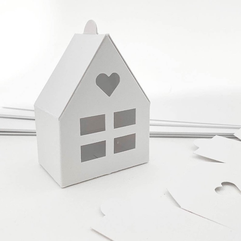 12 Italian Small Paper House Boxes ~ DIY Putz House Gift Box ~ Italy ...