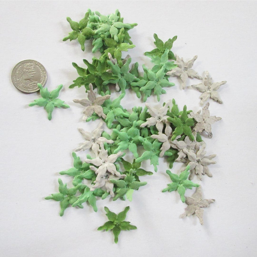 60+ Vintage East Germany Sepals Sepal Parts for Making Fabric Flowers ...