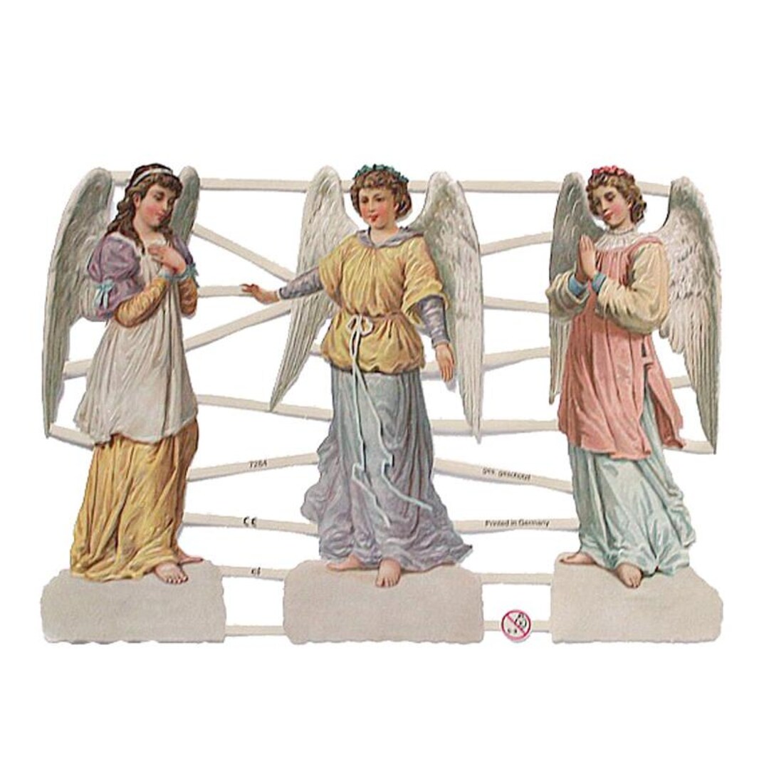 From Germany Die Cut Paper Angel Christmas Easter Scraps 7284 - Etsy