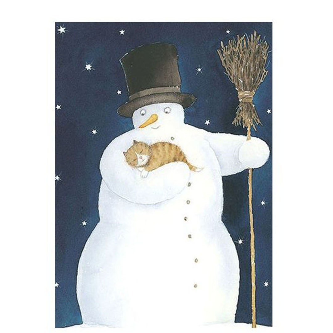5 Sweden Swedish Postcards Snowman Kruusval Christmas Matching Cards ...