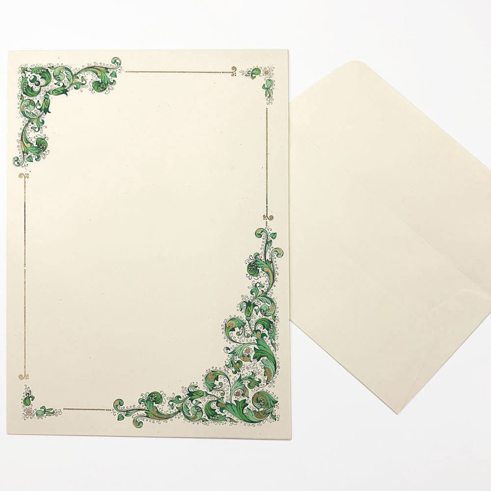 Italian Stationery Letter Writing Set in Portfolio 10 Sheets - Etsy