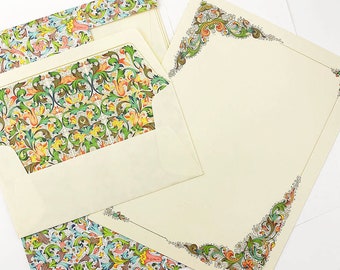 Italian Stationery Letter Writing Set in Portfolio 10 Sheets 10 ...