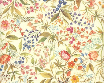 2 Sheets Flowers and Vines Floral Italian Print Paper Carta Fiorentina ...