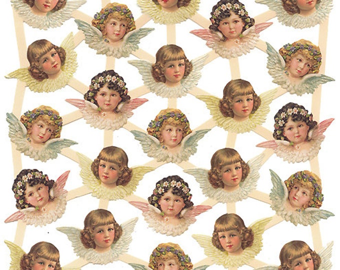 Germany Lithographed Paper Angel Die Cut Scraps Christmas - Etsy