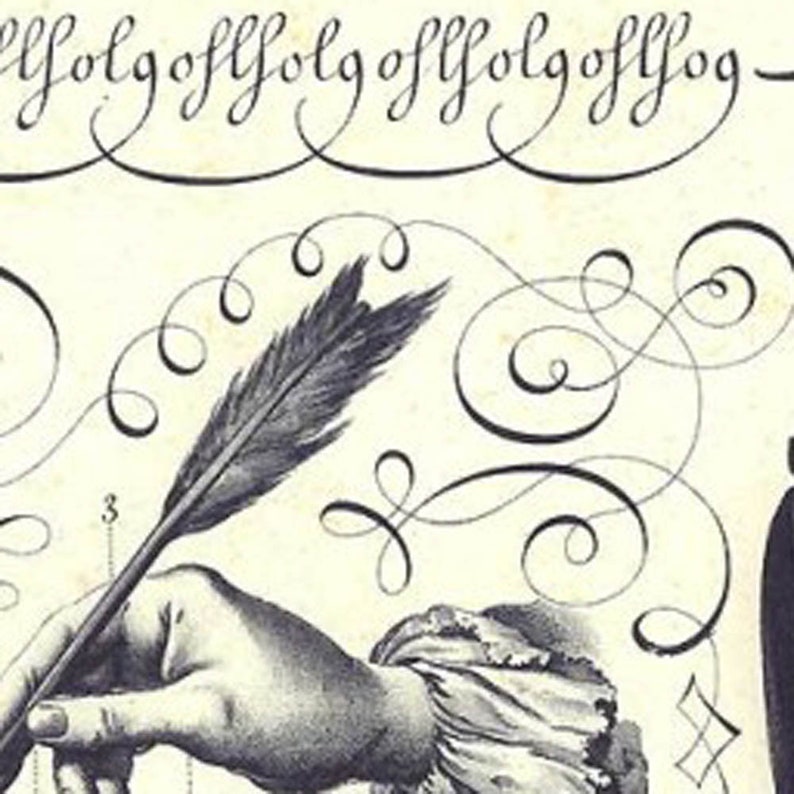 2 Sheets Italy Authentic Florentine Italian Calligraphy Paper | Etsy