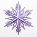 4 Dresden Classic Snowflakes Stars Paper Foil Light Purple Germany Die ...