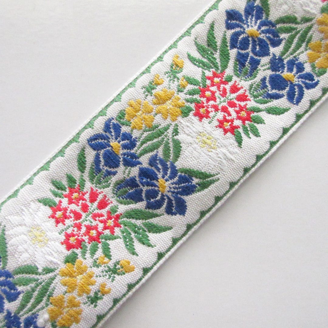 2 Yards Germany Jacquard 45mm Sewing Ribbon 1-7/8" Wide Traditional ...