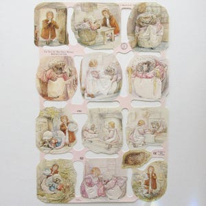 Vintage England Paper Scraps Beatrix Potter Lithographed Die Cuts Mrs ...