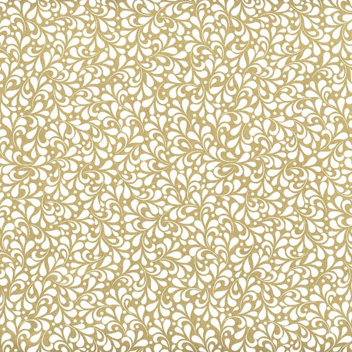 2 Sheets Golden Leaves Italian Print Paper Rossi Italy | Etsy