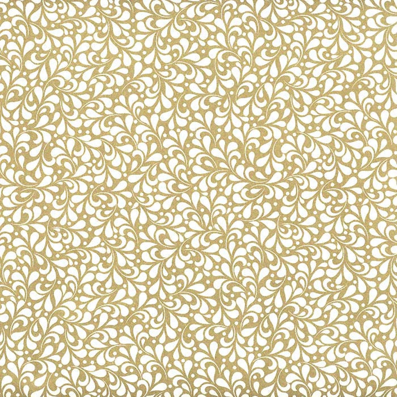 2 Sheets Golden Leaves Italian Print Paper Rossi Italy | Etsy