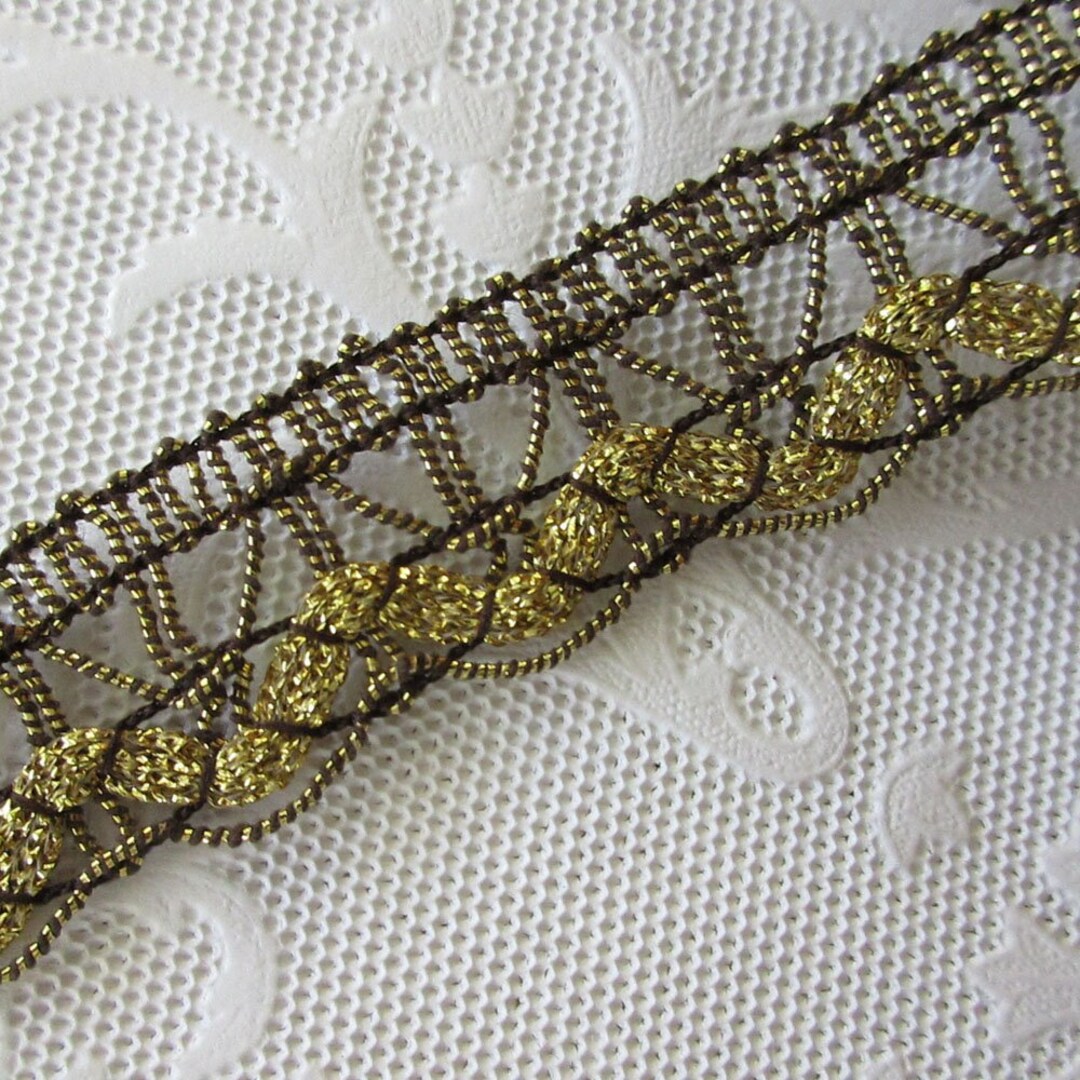 Italy 3 Yards Vintage Antique Gold Metallic Sewing 7/8" Trim NT-13 - Etsy