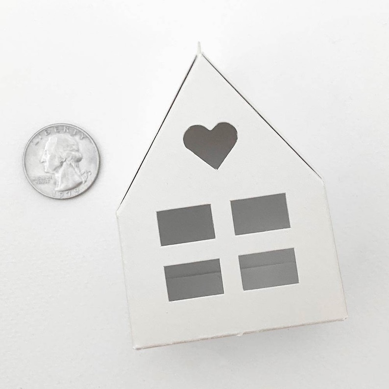 12 Italian Small Paper House Boxes ~ DIY Putz House Gift Box ~ Italy ...