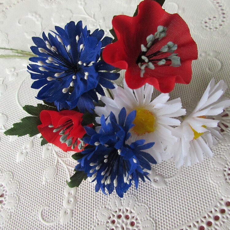 East Germany Vintage Flowers Mixed Bundle of Bavarian Millinery ...