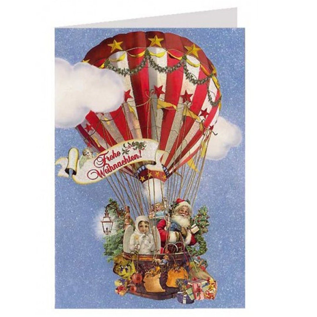 2 Germany Christmas Folding Matching Cards With Envelopes Keepsake ...